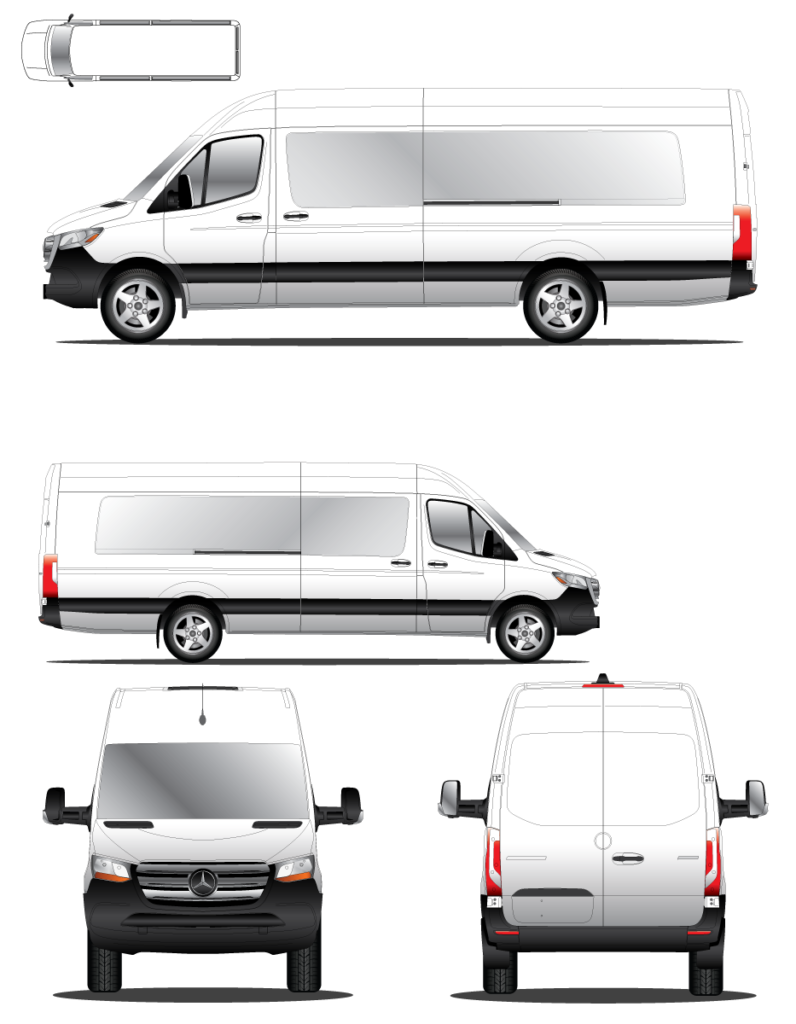 Sprinter Van Wrap High Roof Extended Length – Hilton Graphics
