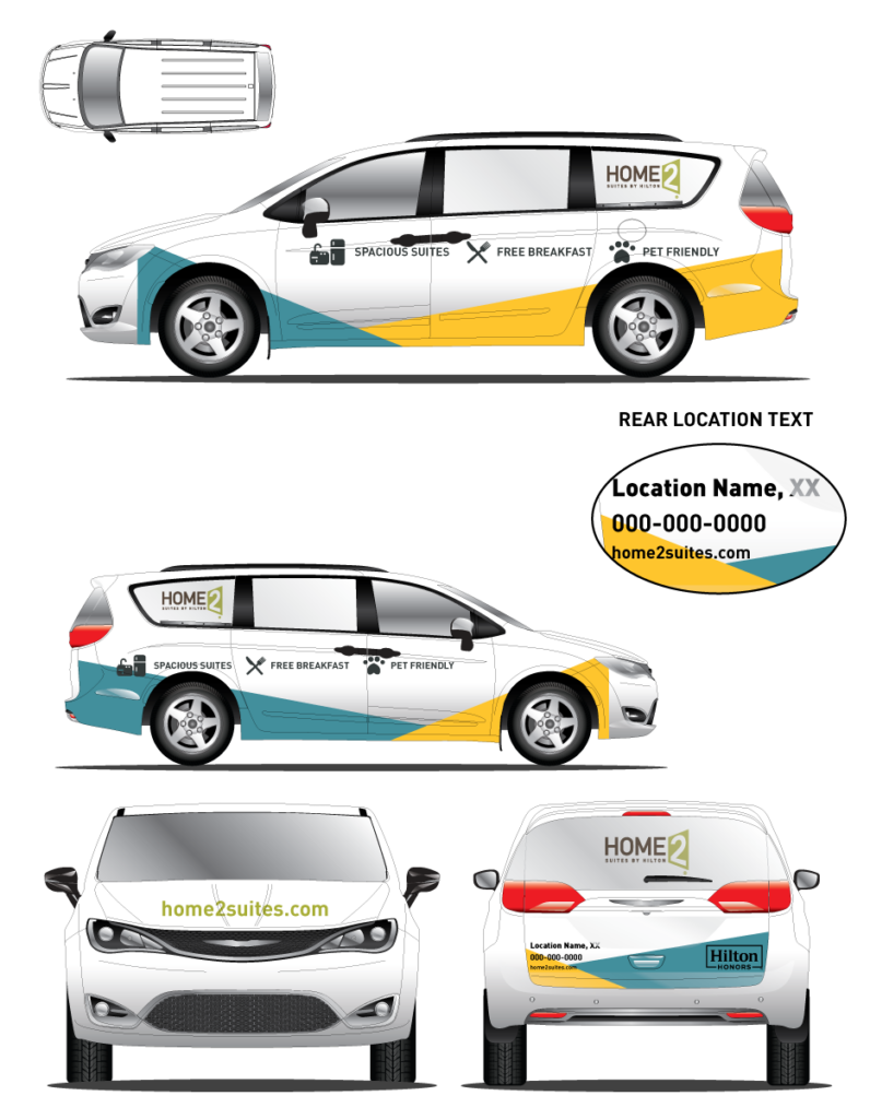 Mini Van Wrap Chrysler Pacifica – Hilton Graphics